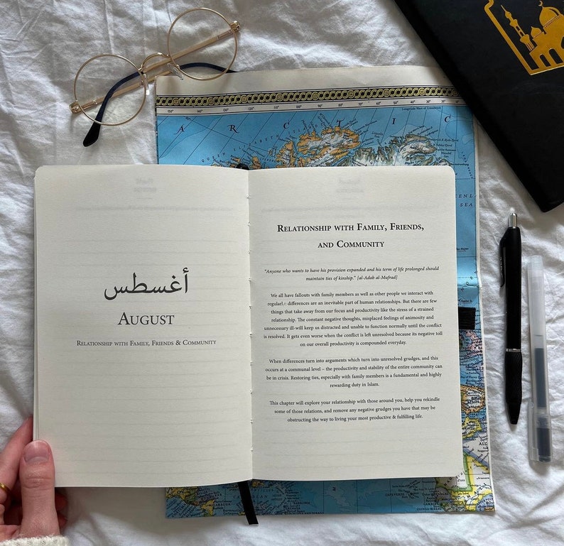 Islamic Mental Health Journal 365 Day Prompts English Arabic - Etsy