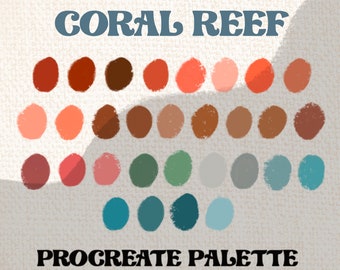 Coral Reef Procreate Color Palette / Colorspalettes™ - Etsy