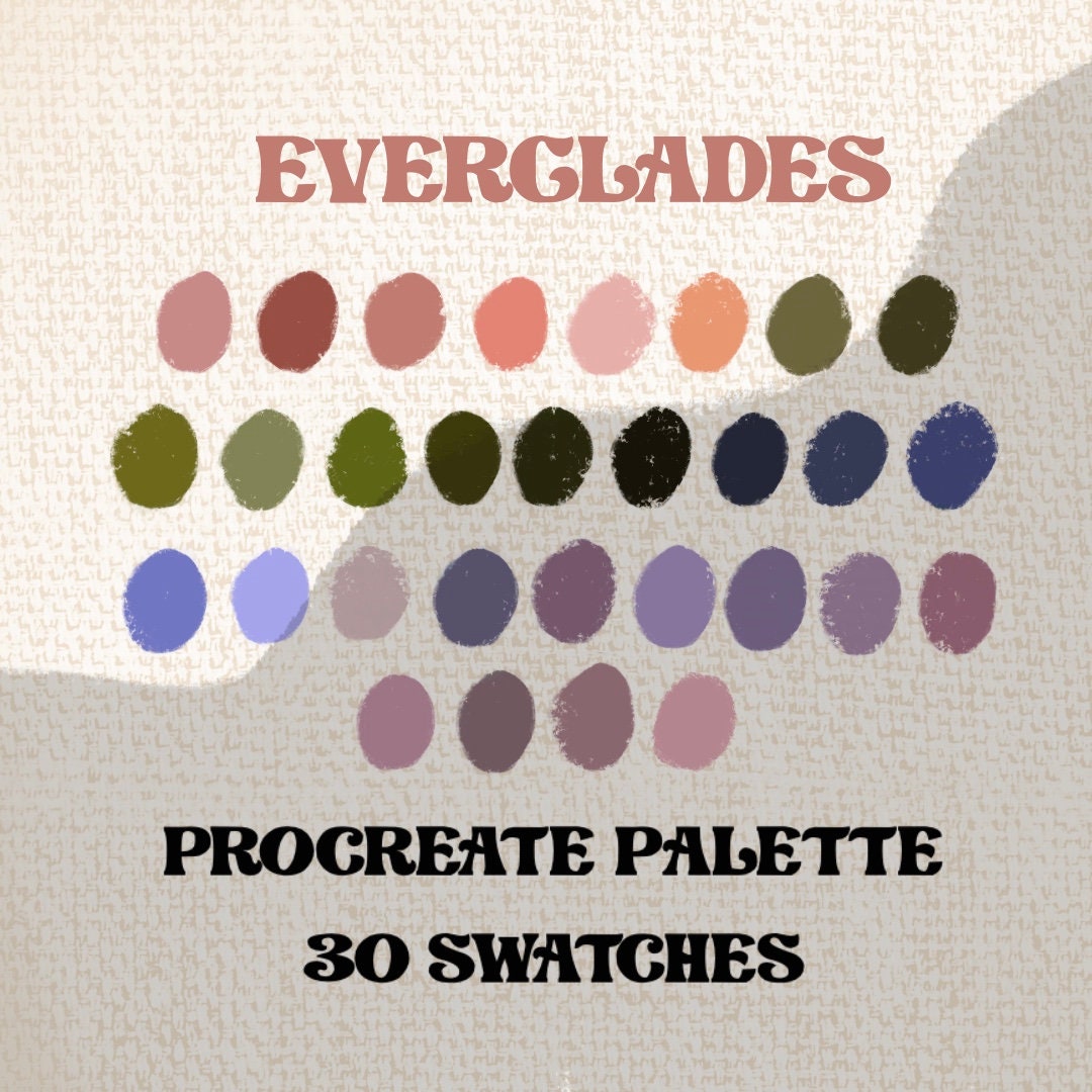 Everglades Procreate Color Palette - Etsy