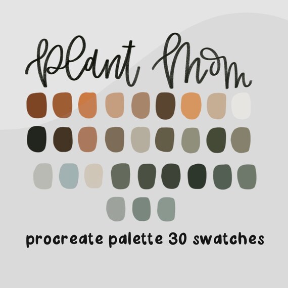 Plant Mom Procreate Color Palette | Etsy