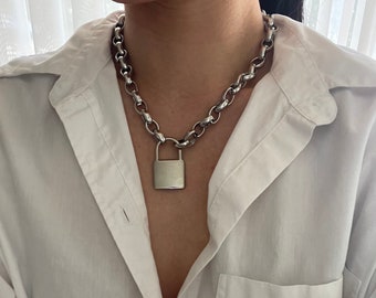 Etsy lv lock necklace store