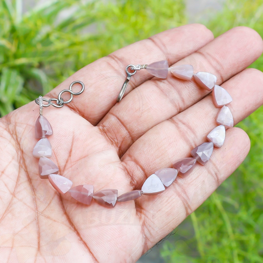 Moonstone Chocolate Trillion Shape Faceted Beads Size 12X10 to 11X9 MM ...