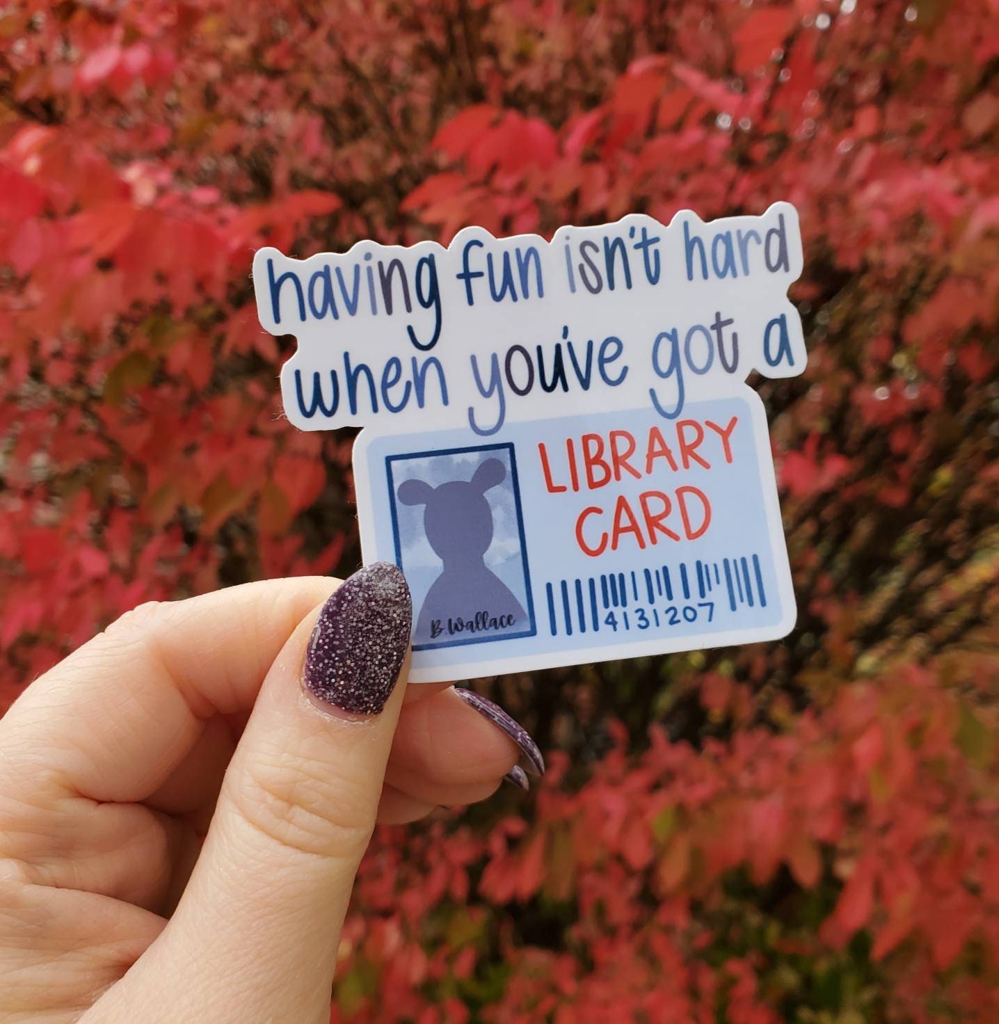 Arthur Library Card Song Die Cut Sticker for Laptop Water | Etsy