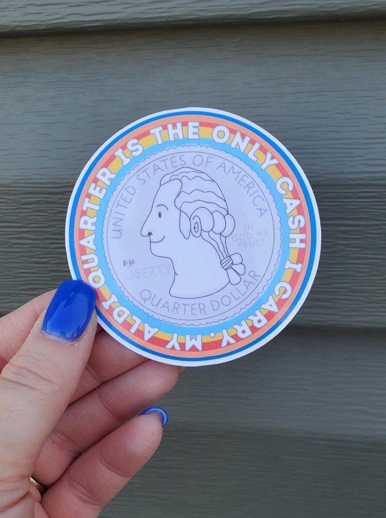 Aldi Quarter Die Cut Sticker: Laptop, Water Bottle, Journal - Etsy