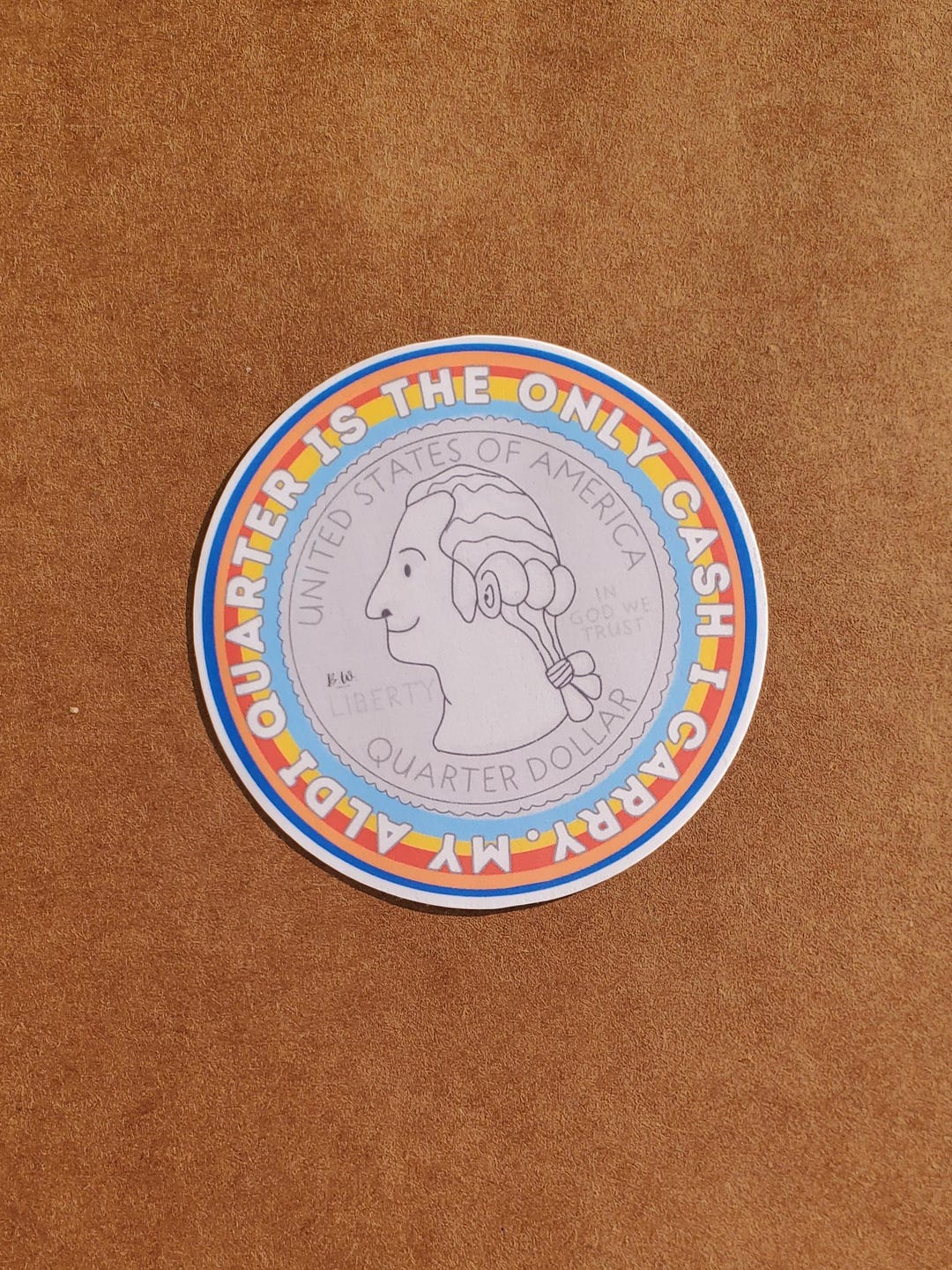 Aldi Quarter- Die Cut Sticker for Laptop, Water Bottle or Journal |2 ...
