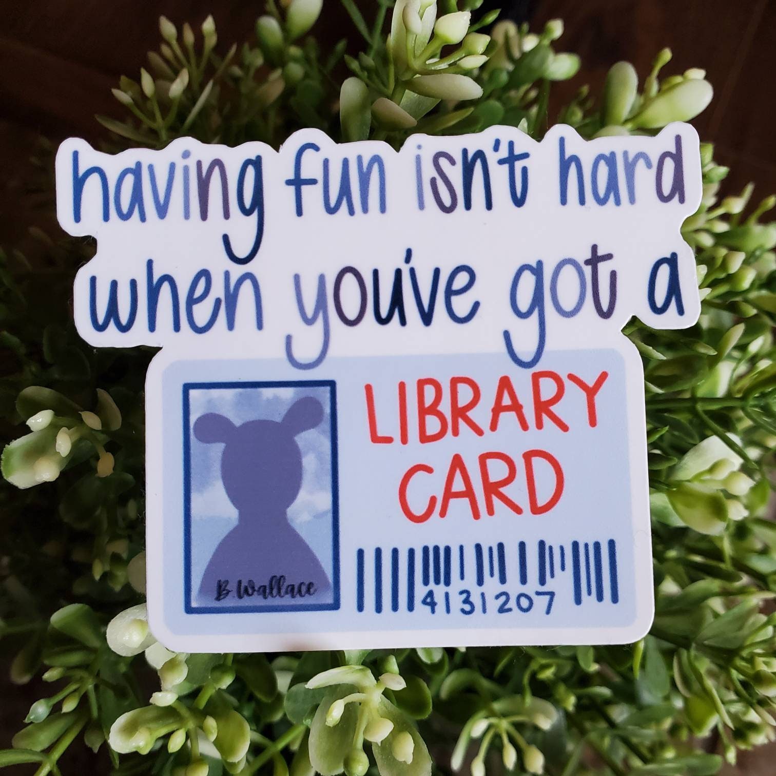 Arthur Library Card Song Die Cut Sticker for Laptop Water | Etsy