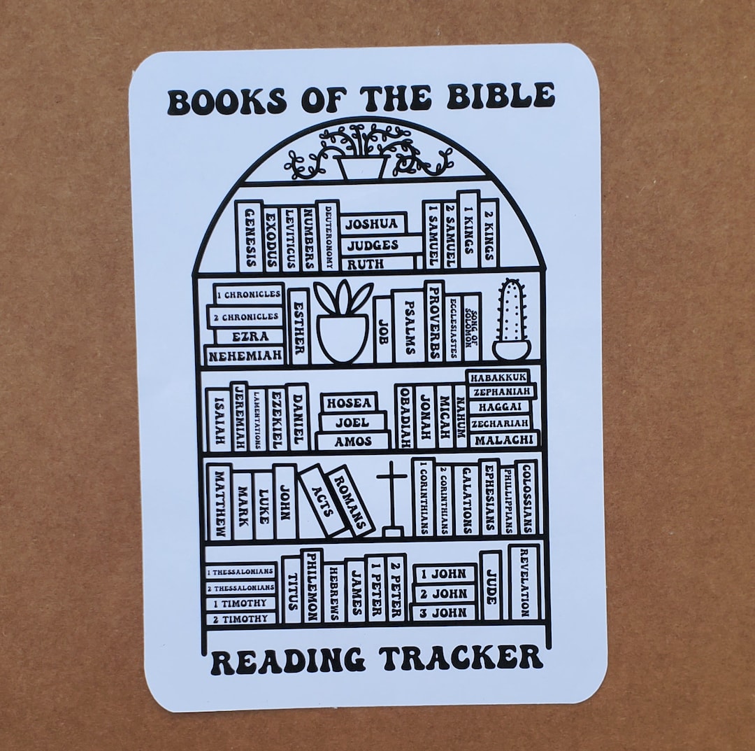 Bible Reading Tracker Sticker for Bible Journaling and Note Taking ...