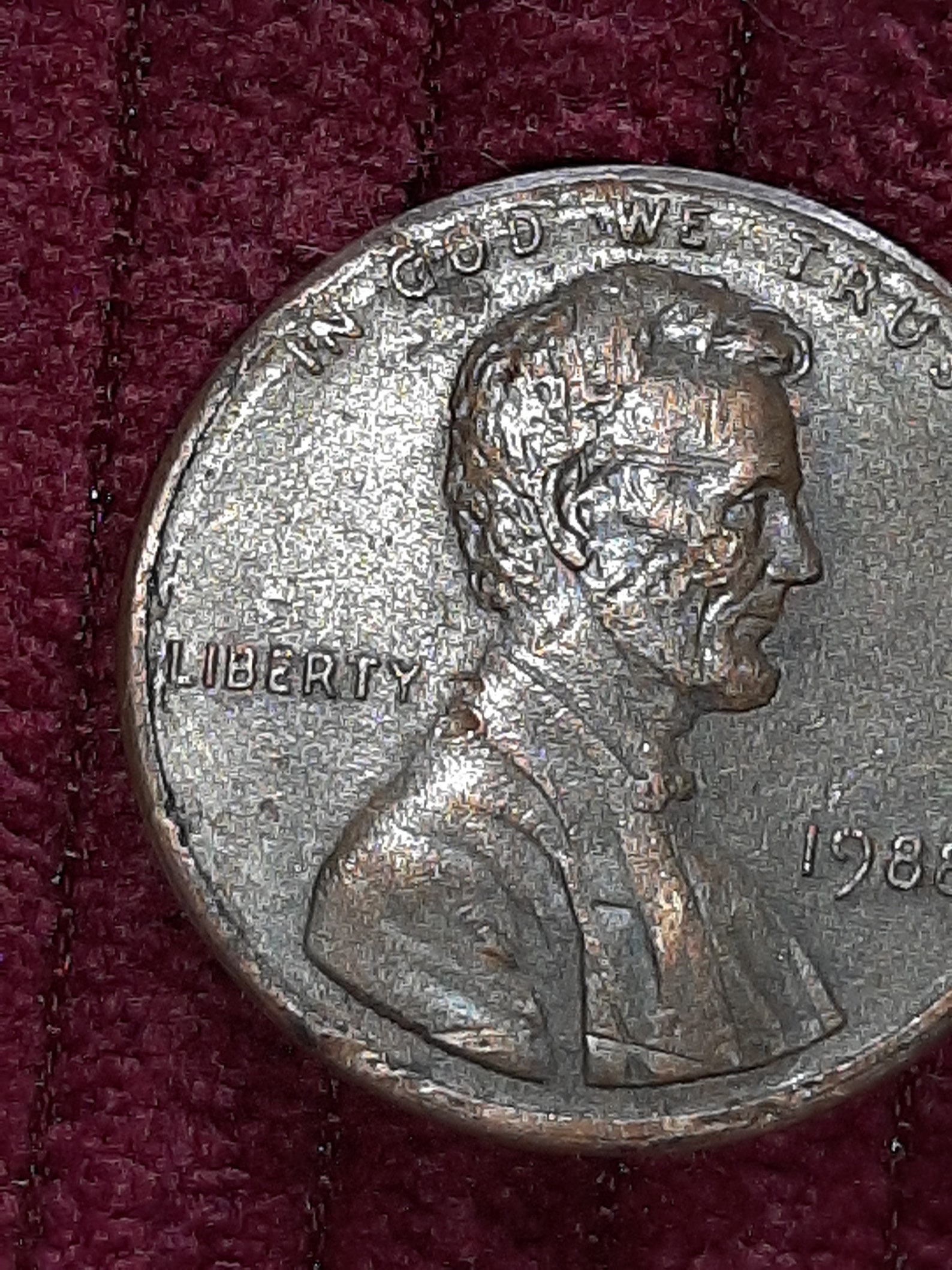 1988 Error, COLLECTIBLE LINCOLN Penny. No Mint Mark.used. - Etsy