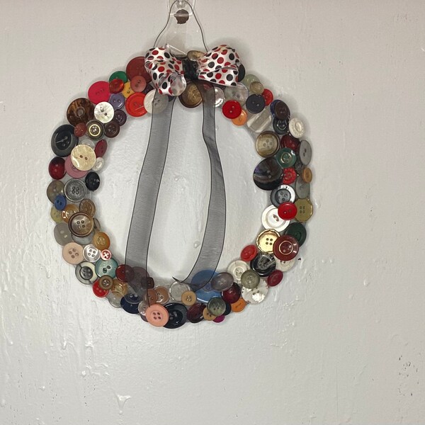 Button Wreath - Etsy