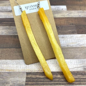 Life Sized FRENCH FRIES Comically Large Dangley Earrings French Fry ...