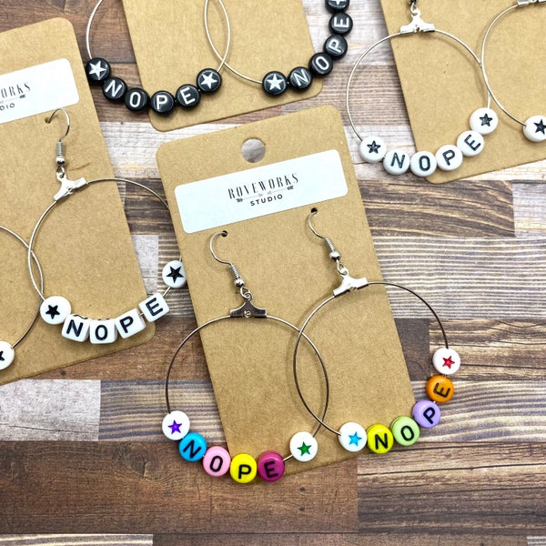 Wire Word Earrings - Etsy