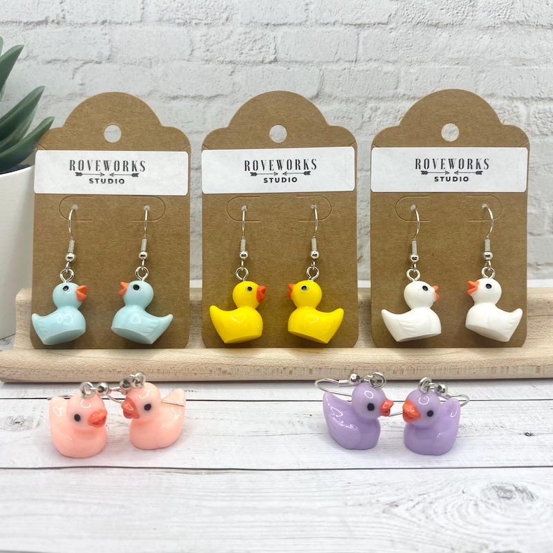 Duck Earrings - Etsy