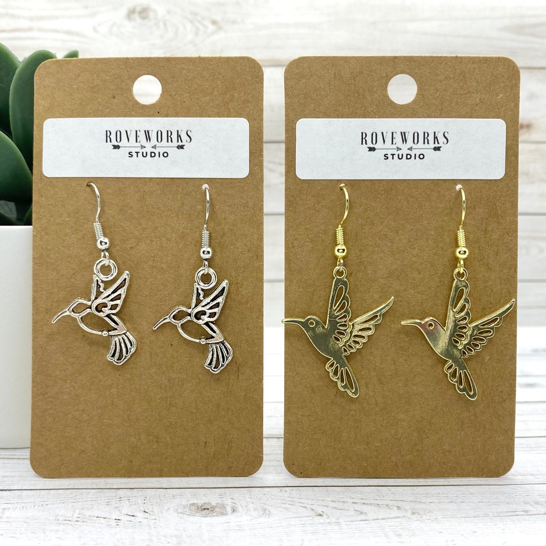 HUMMINGBIRD Earrings - Humming Birds Bird Watching Earrings Bird ...