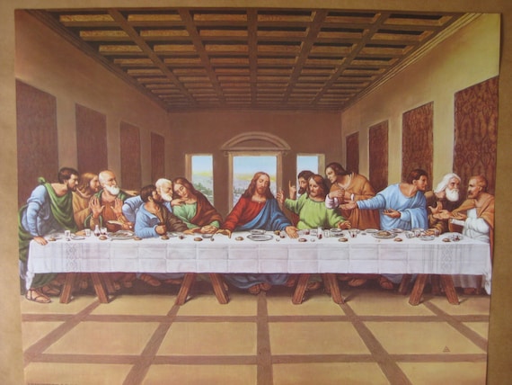 Poster: the Last Supper 18 X 22 - Etsy