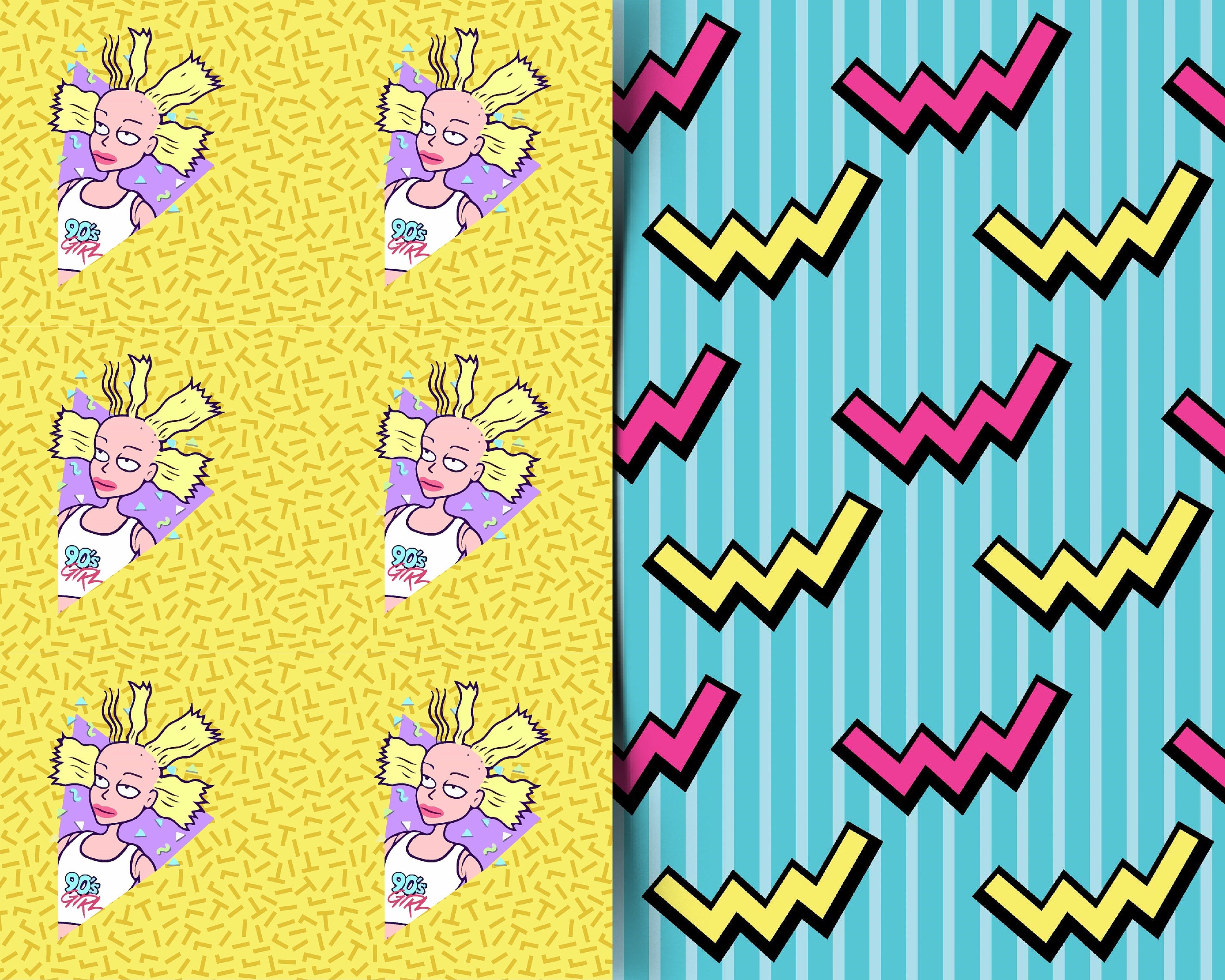 90's Girl Cynthia From the Rugrats 10 DIGITAL PAPERS // | Etsy