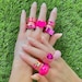 Popular Multicolor Chunky 10pcs Rings, 2024 Beach Summer Trendy Rings ...