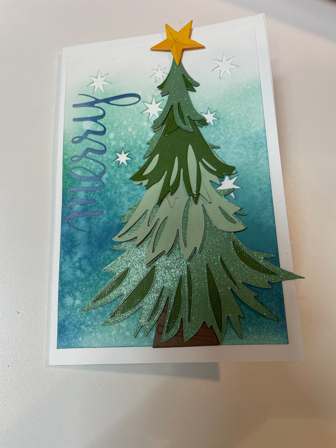 Handmade One of a Kind Holiday Card - Etsy