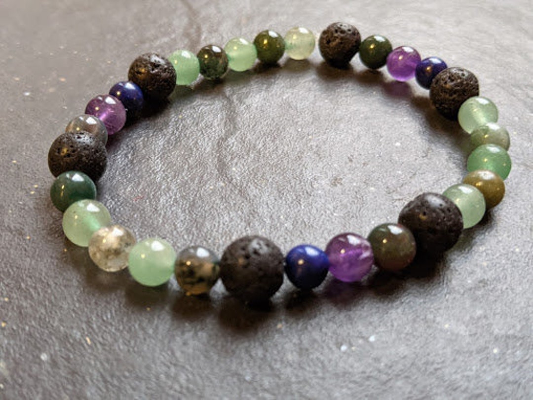 Immune Boost Bracelet - Healing Crystals to Enhance Immunity and Lava ...