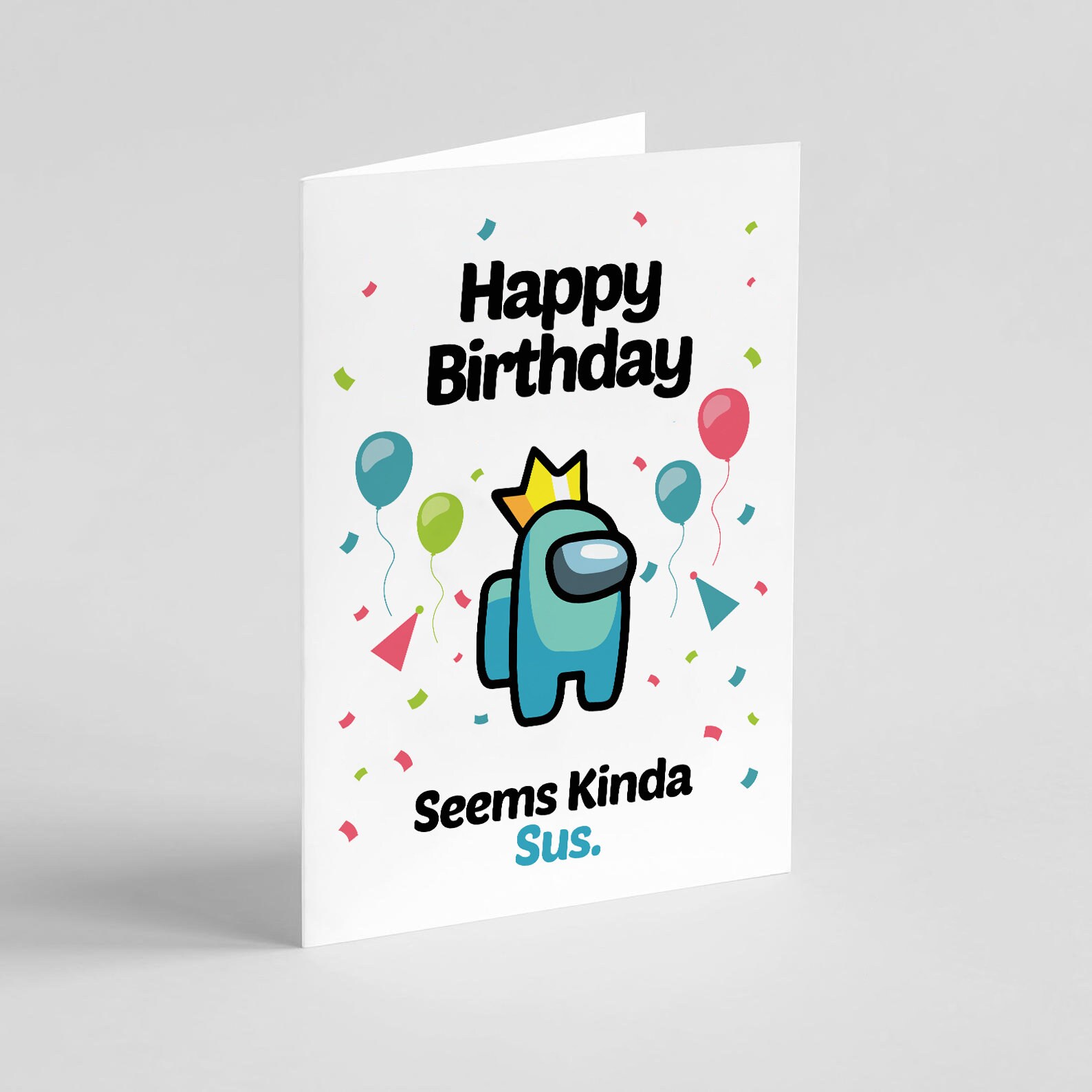 Among Us Birthday Card Imposter Greeting Card Boy Girl Gaming - Etsy UK