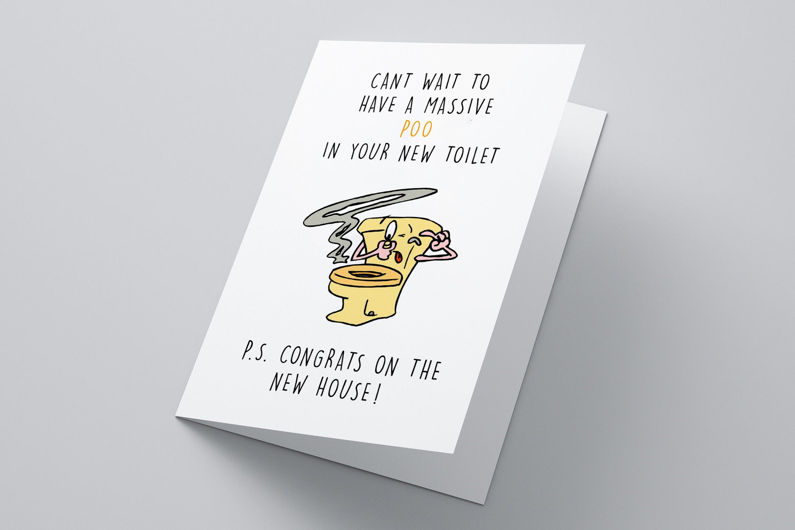 Happy New Home Card Funny Poo Card Toilet Joke New House - Etsy UK