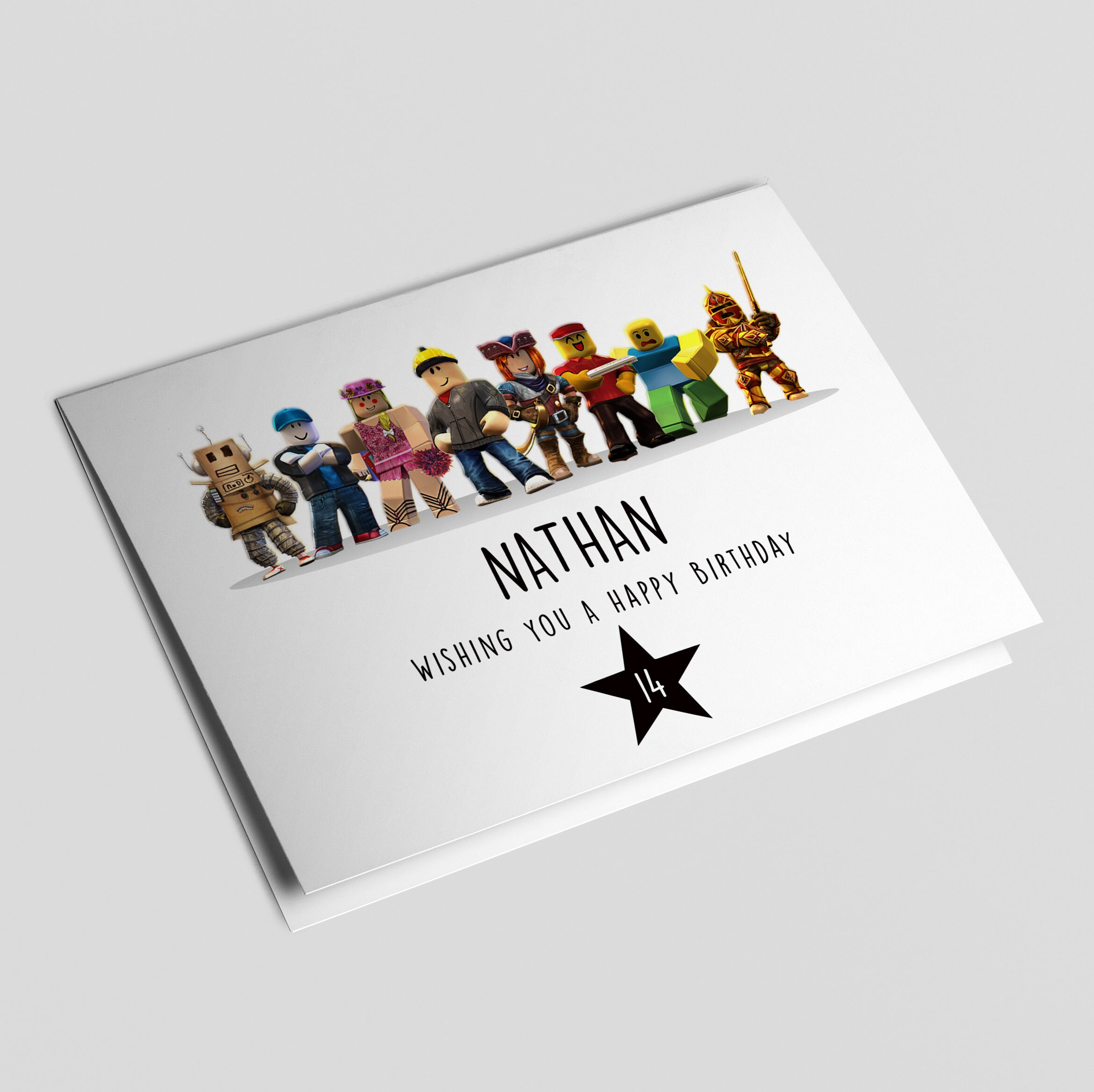 Roblox Personalised Birthday Card Greeting Card Boy Girl - Etsy UK