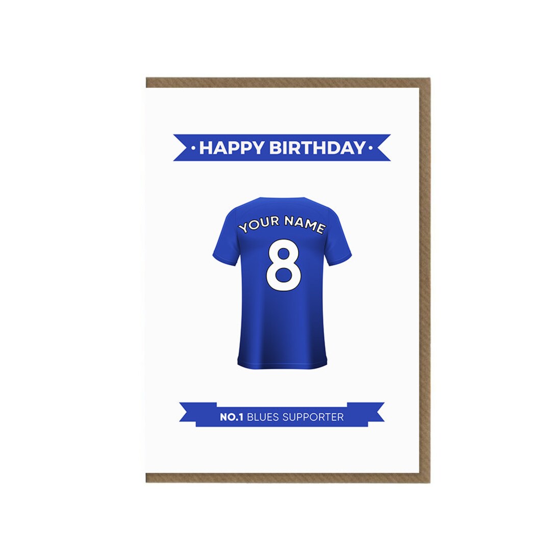 Personalised Chelsea FC Birthday Card Chelsea Fan Greeting - Etsy UK