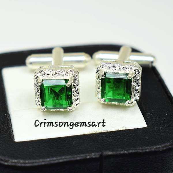 Green Cufflinks - Etsy