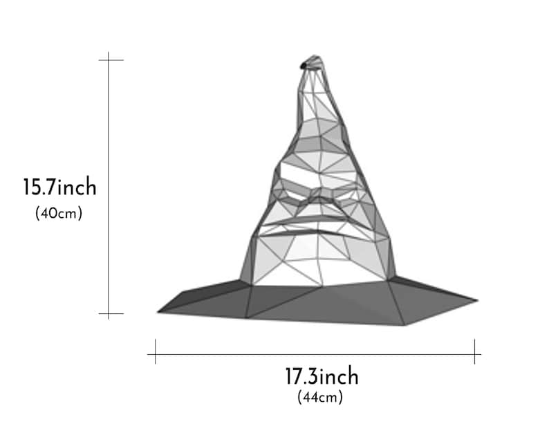 Halloween Sorting Hat Papercraft: DIY 3D Cosplay (PDF) - Etsy