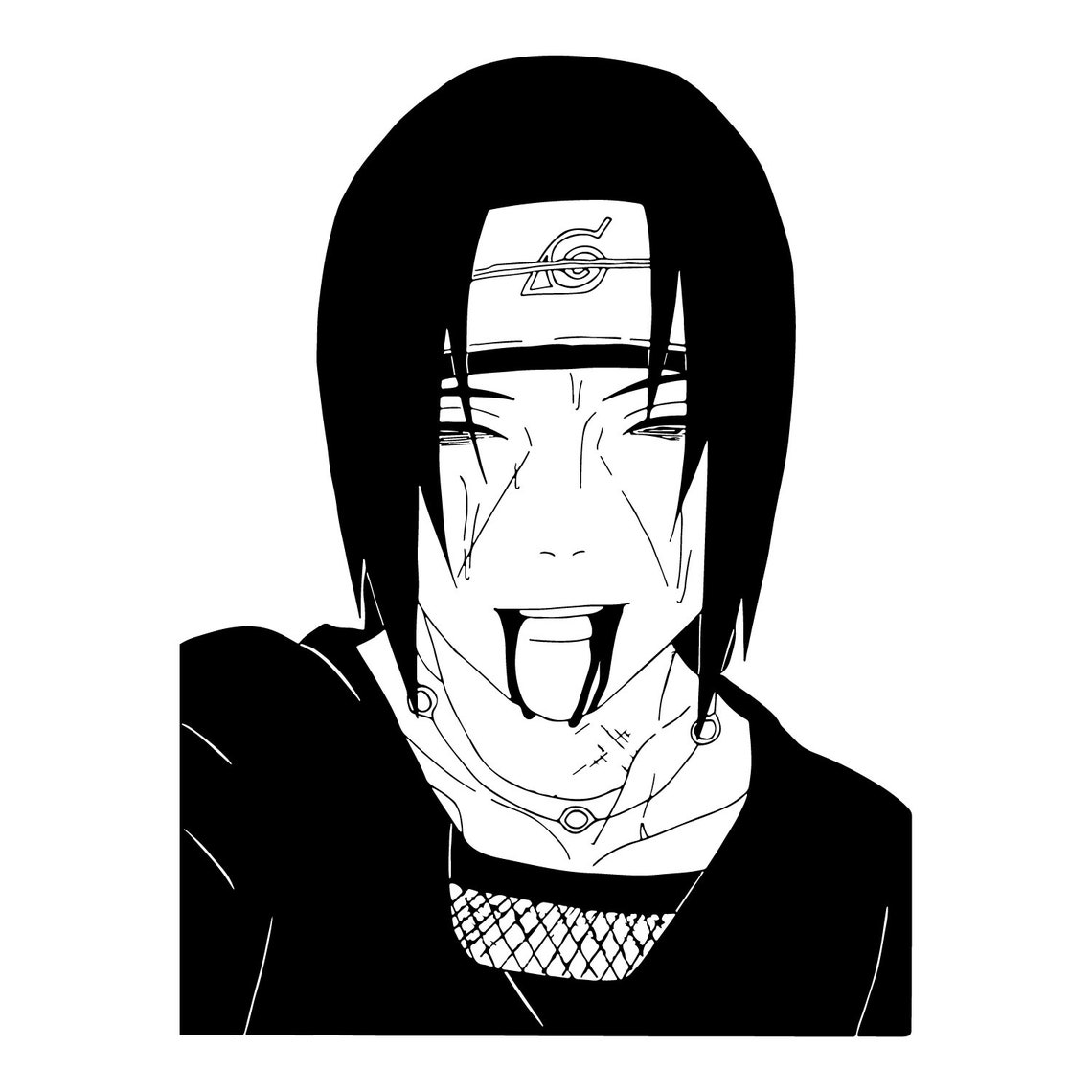 Itachi svg cricut Itachi anime emotions AI eps svg png dxf | Etsy