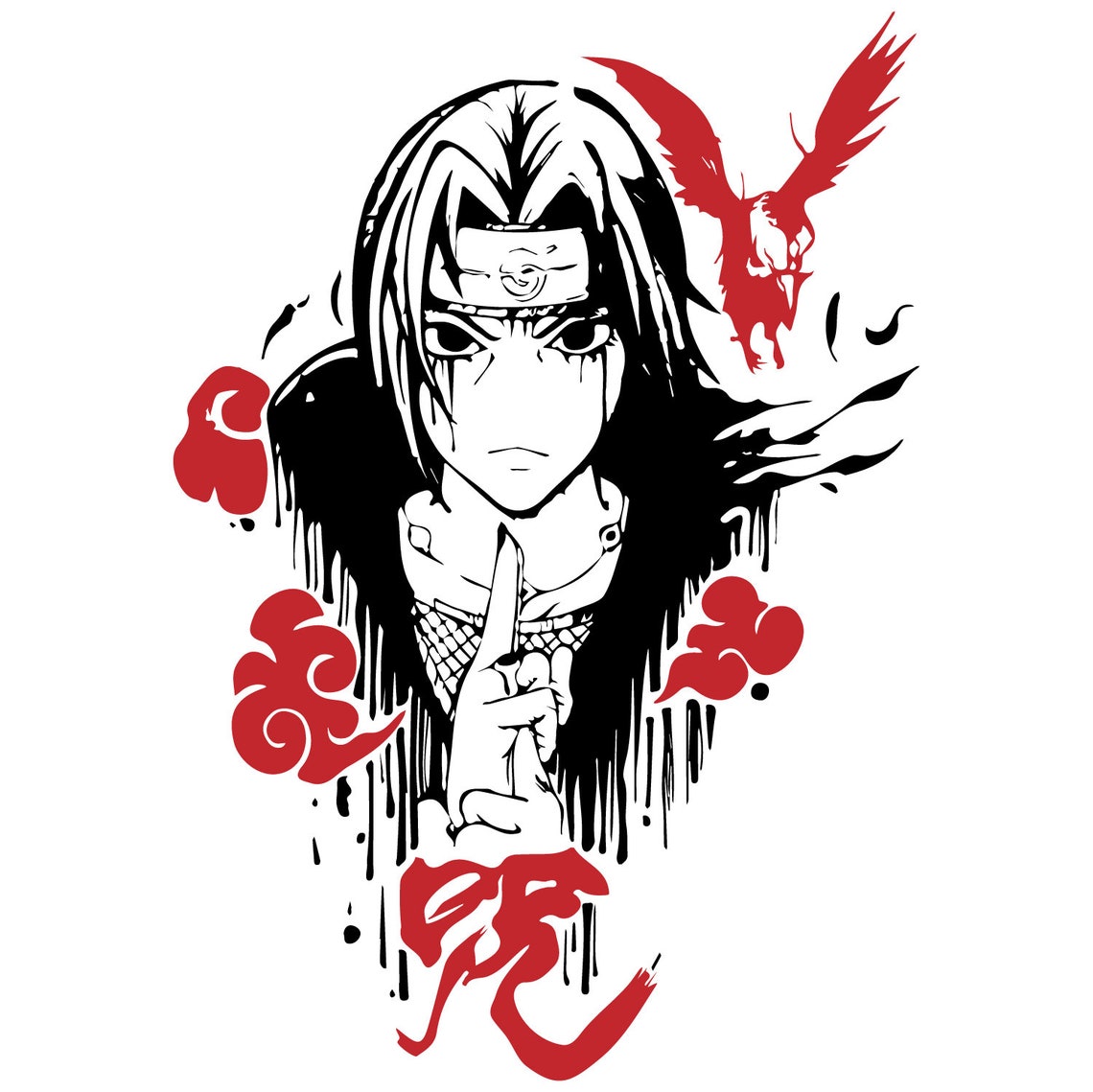 Itachi svg cricut Itachi anime emotions AI eps svg png dxf | Etsy
