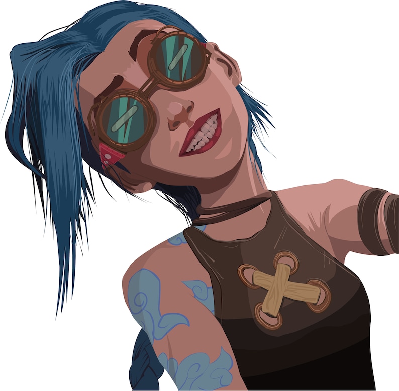Jinx Arcane League of Legends SVG Png Jpg Ai Eps Pdf | Etsy UK