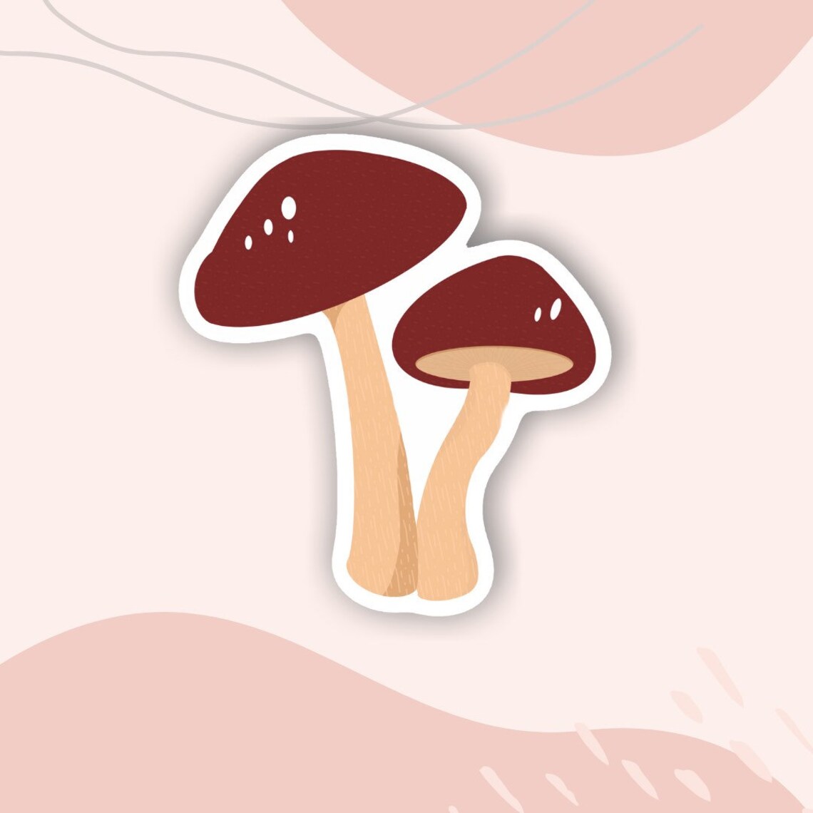 Mushroom Sticker - Etsy
