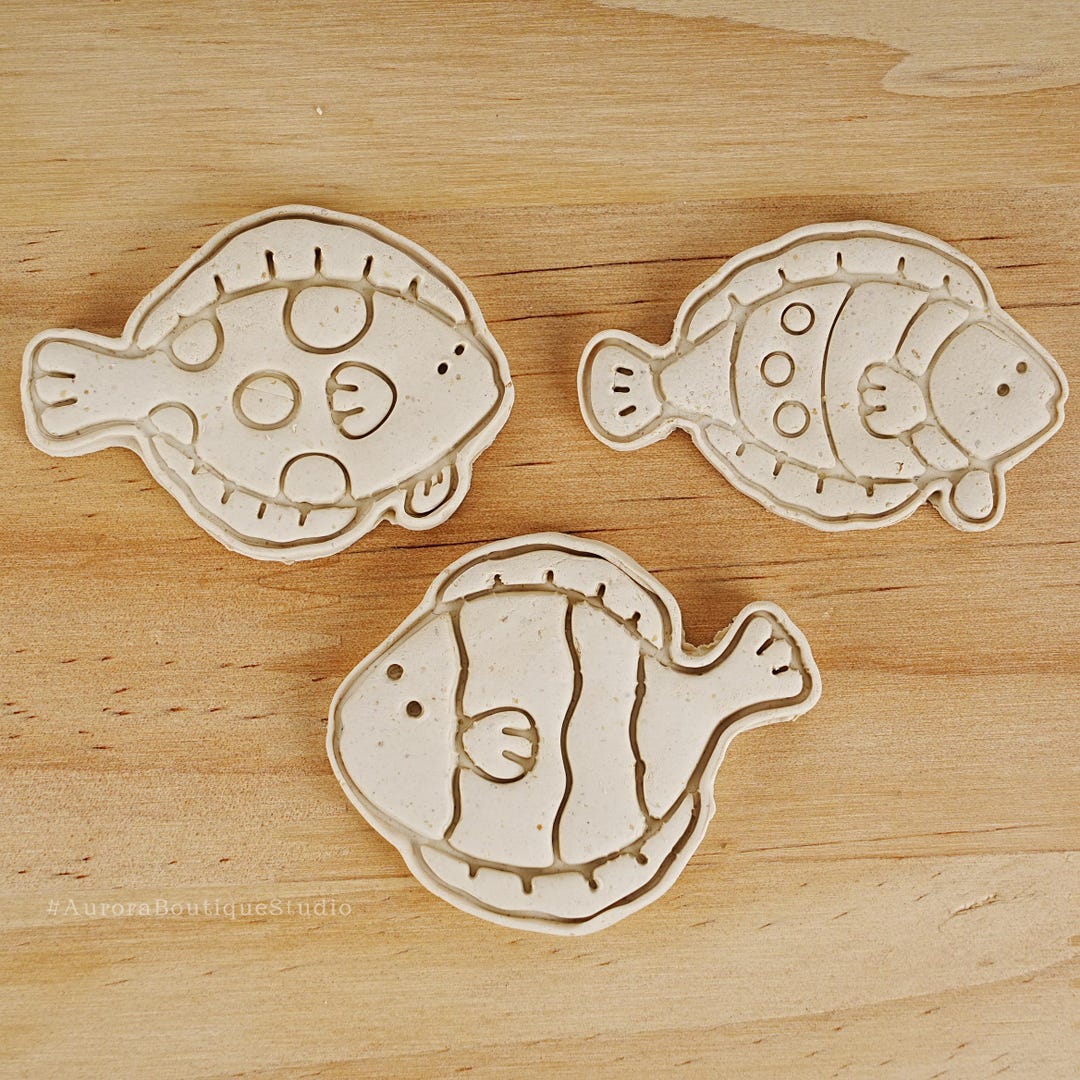 Cartoon Fish Cookie Cutter, Cute Goldfish Cookie Mold, 3D Printed ...