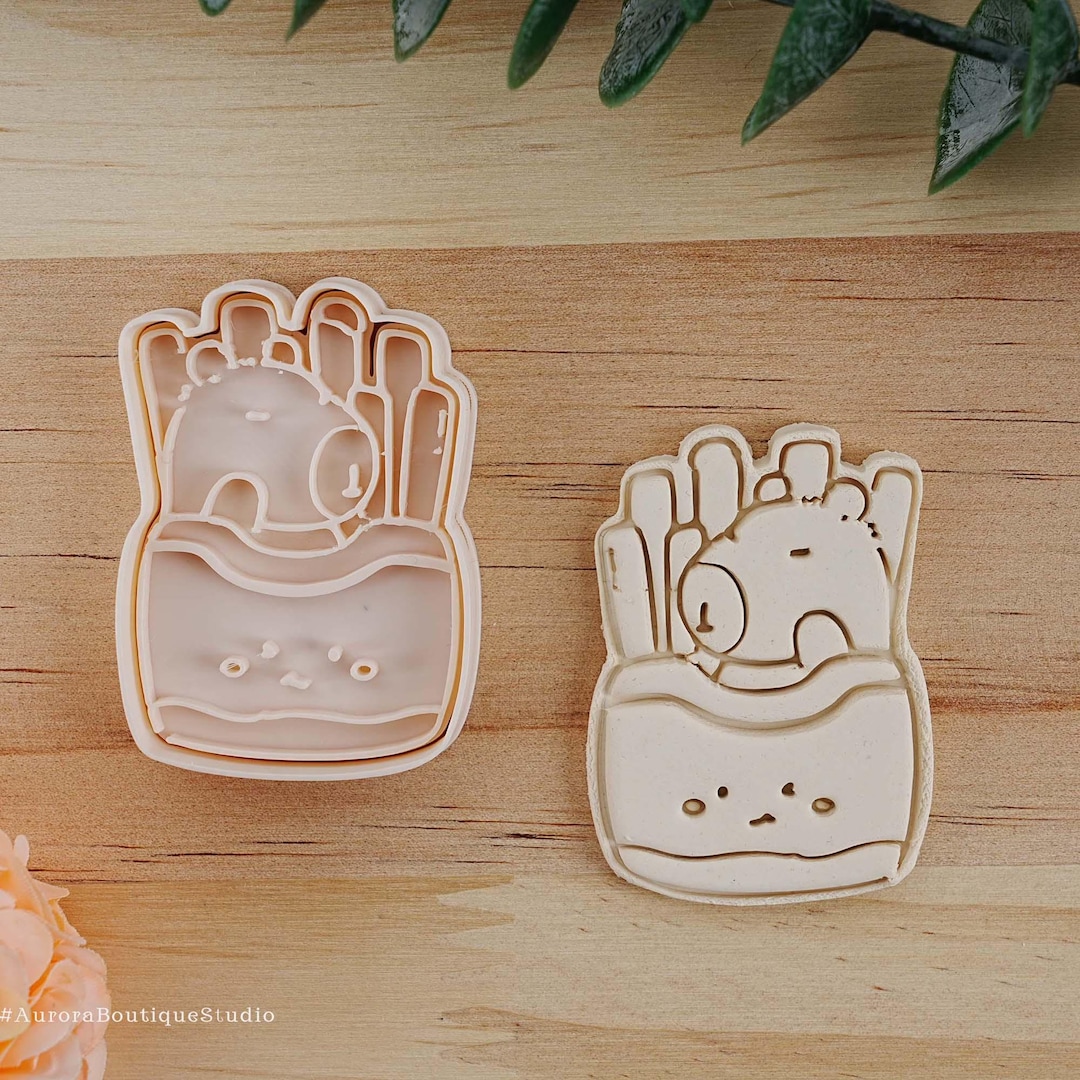 French Fries Capybara Cookie Cutter, Capybara Cookie Mold Set, French ...