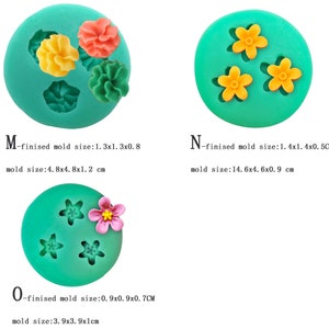 Flowers Silicone Mold,floral Spring Mold,fondant Mold,chocolate Mold ...
