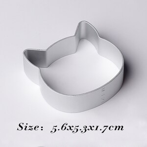 Cat Head Cookie Cuttercat Back Cookie Cutter,stainless Steel Cookie ...