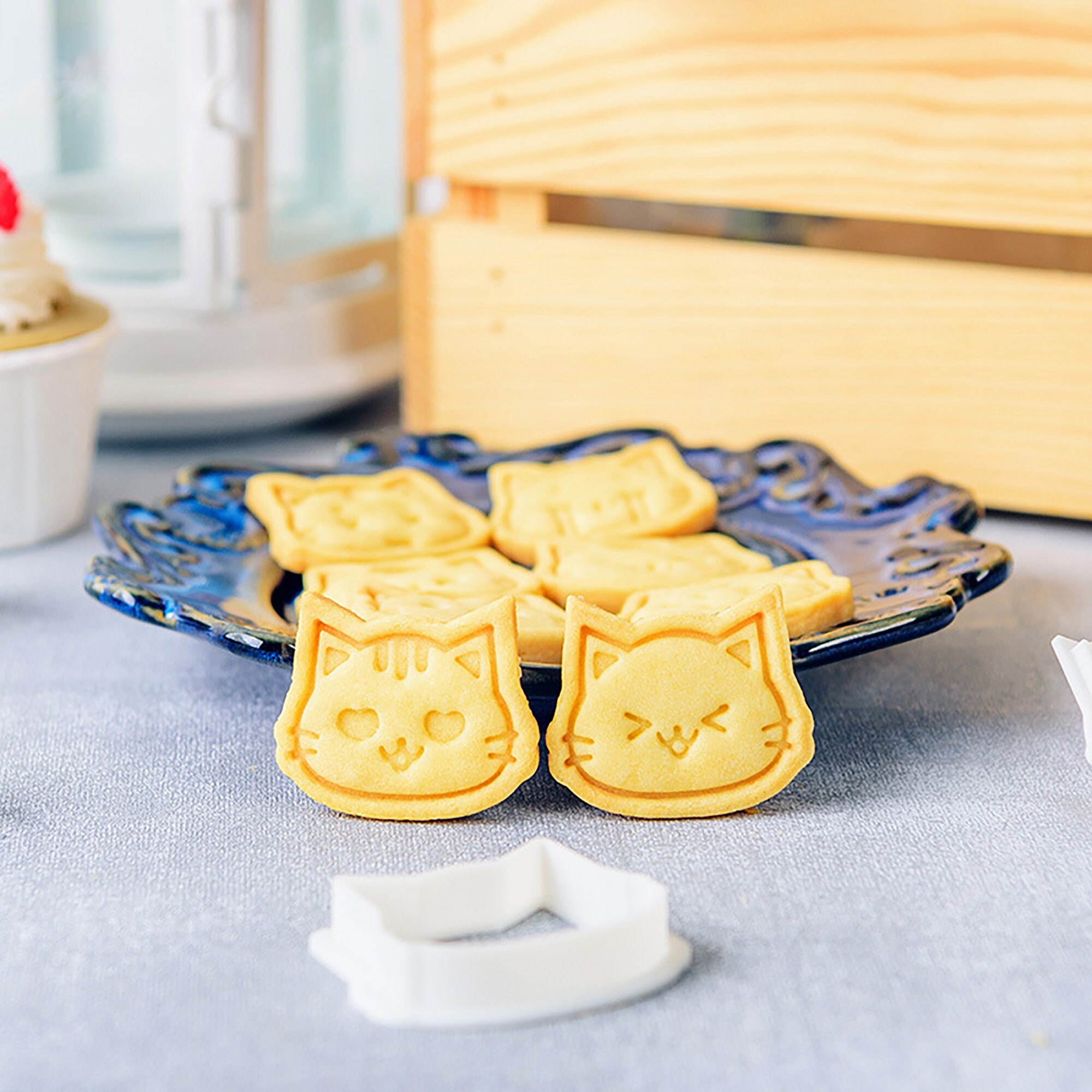 Small Cat Cookie Cuttercat Head Cookie Cuttercute Fondant - Etsy