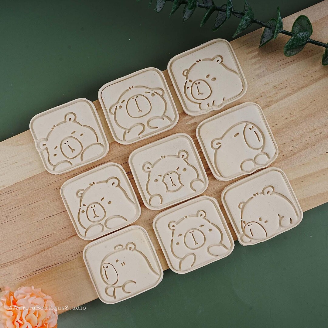 Capybara Cookie Cutter Set, 9 Style Capybara Cookie Mold, 3D Printed ...
