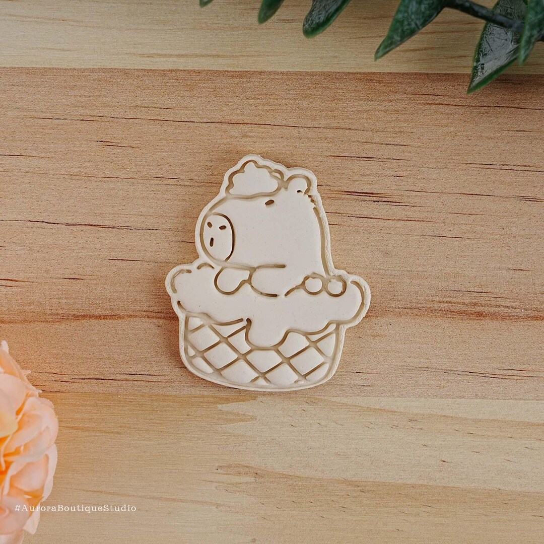 Cherry Cake Capybara Cookie Mold Set, Cute Capybara Cookie Cutter ...