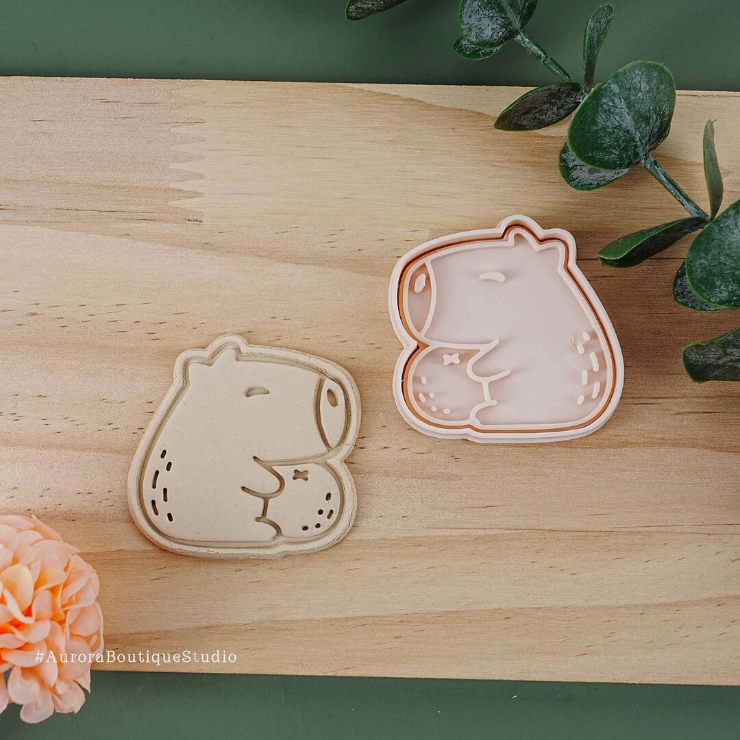 Orange and Capybara Cookie Cutter, Cute Capybara Cookie Mold Set ...