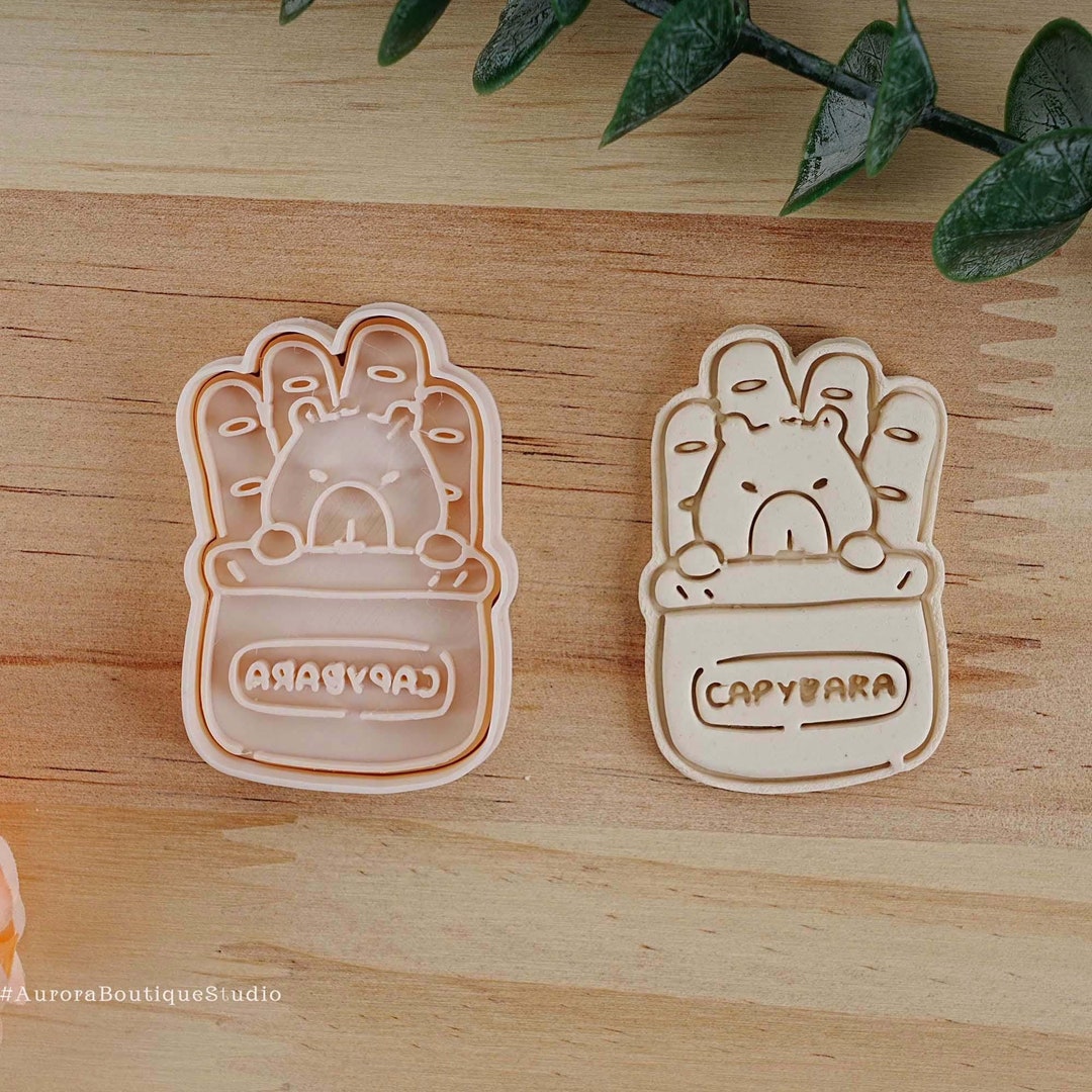 Bread Capybara Cookie Cutter Set, Capybara Cookie Stamp, Cute Animal ...