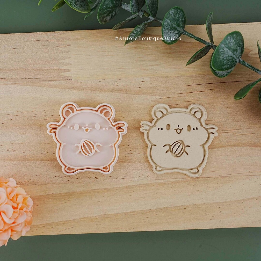 Cartoon Hamster Cookie Cutter, Hamster Cookie Mold Set, Cute Animal ...