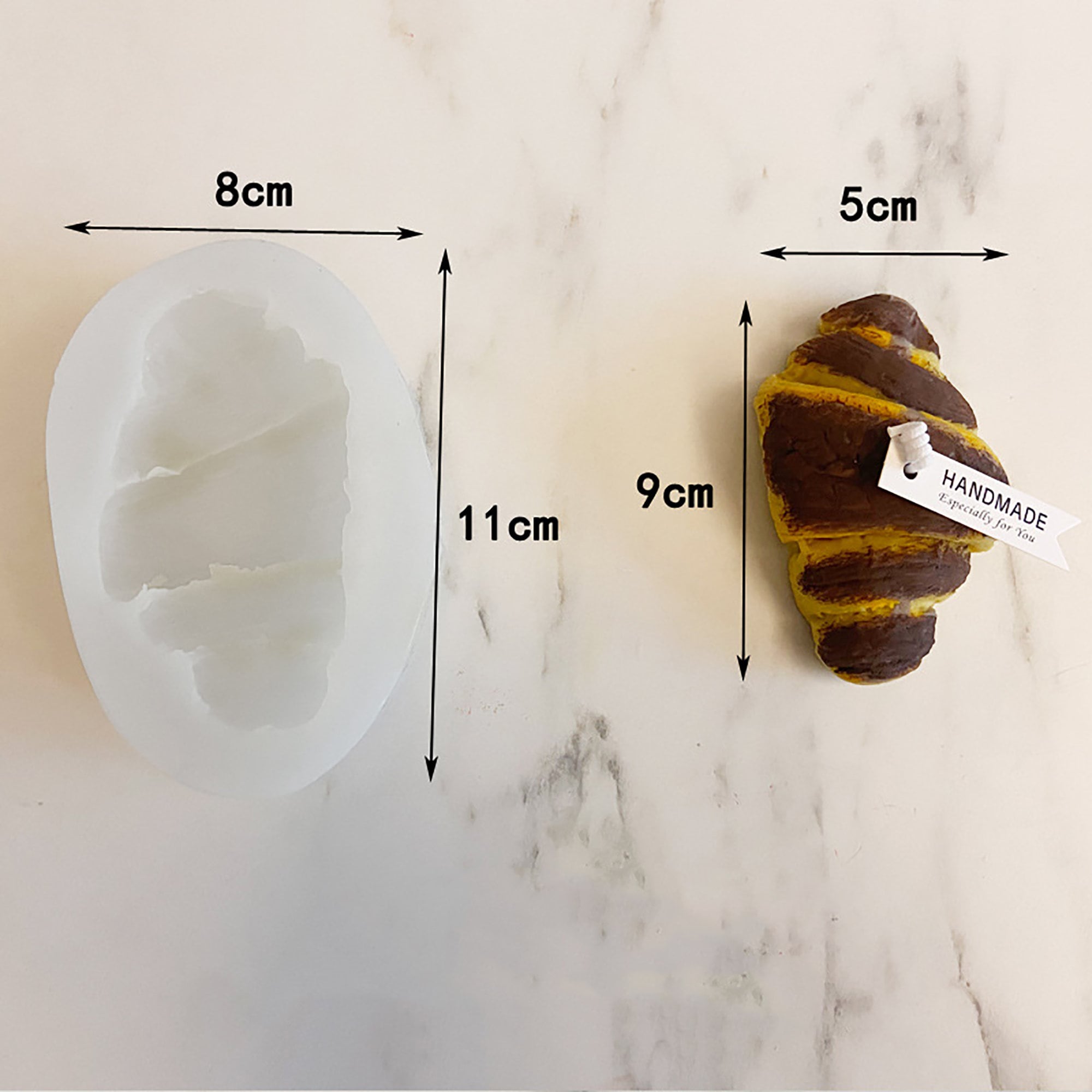 Croissant Bread Silicone Moldchocolate Moulddessert Shape - Etsy