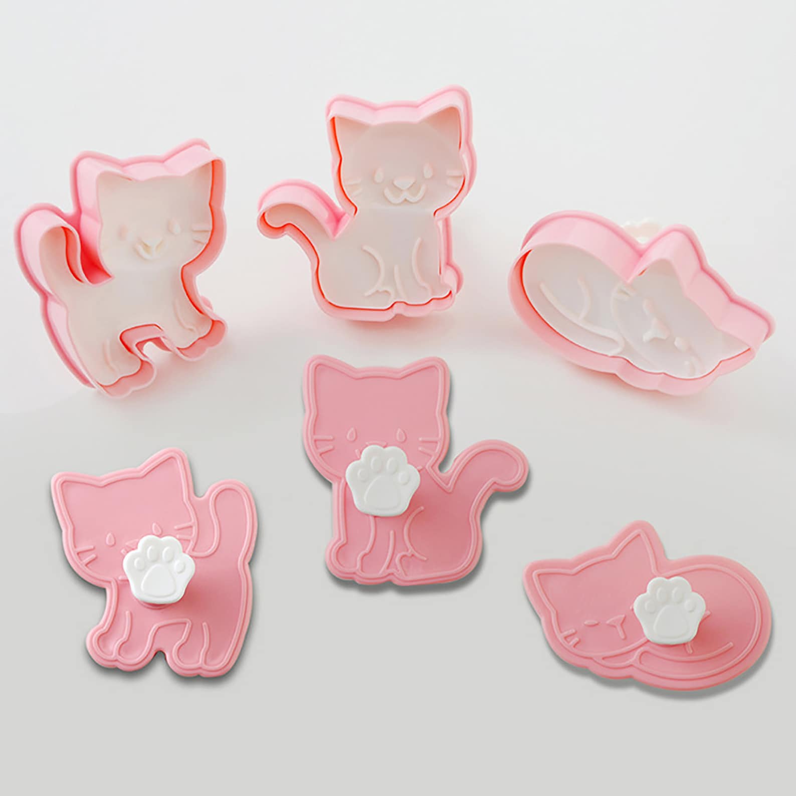 3PCS Cat Cookie Cuttercute Cookie Cutter Setanimal Fondant - Etsy
