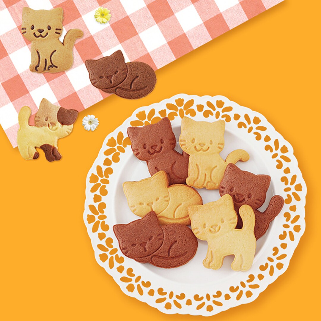 3PCS Cat Cookie Cutter,cute Cookie Cutter Set,animal Fondant Cutter ...