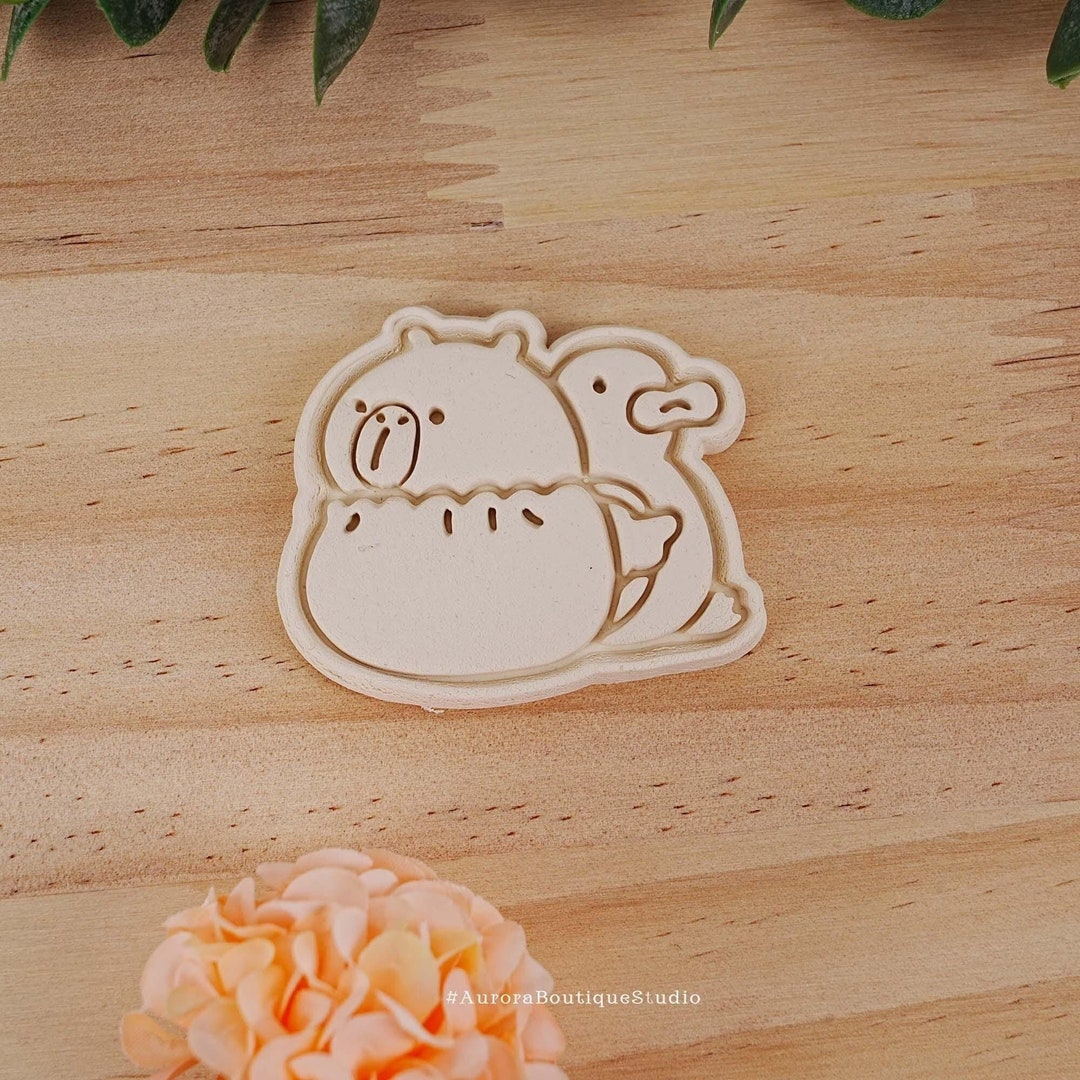 Duck and Capybara Cookie Cutter, Capybara Cookie Mold Set, Cartoon Duck ...