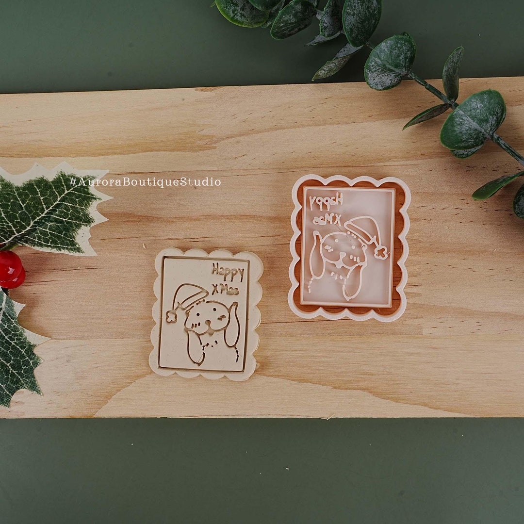 Christmas Hamster Cookie Cutter, Christmas Cookie Stamp Set, Funny ...