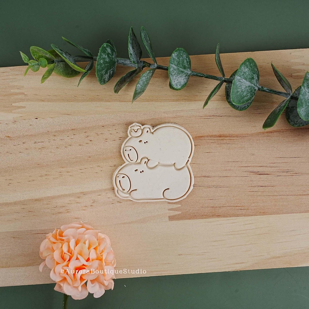 Sleeping Capybara Cookie Cutter Set, Capybara Cookie Mold for Baking ...