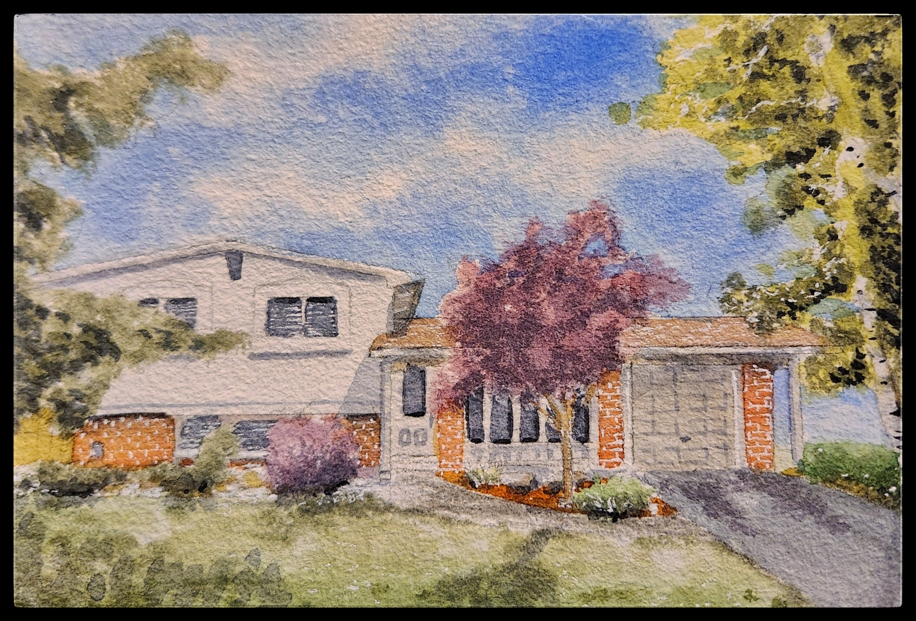 HAND PAINTED Home Portrait House Painting Housewarming Gift - Etsy