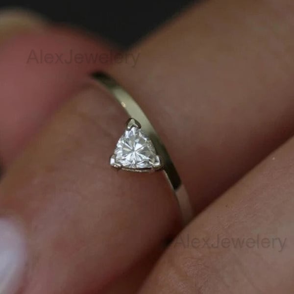 Triangle Cut Ring - Etsy